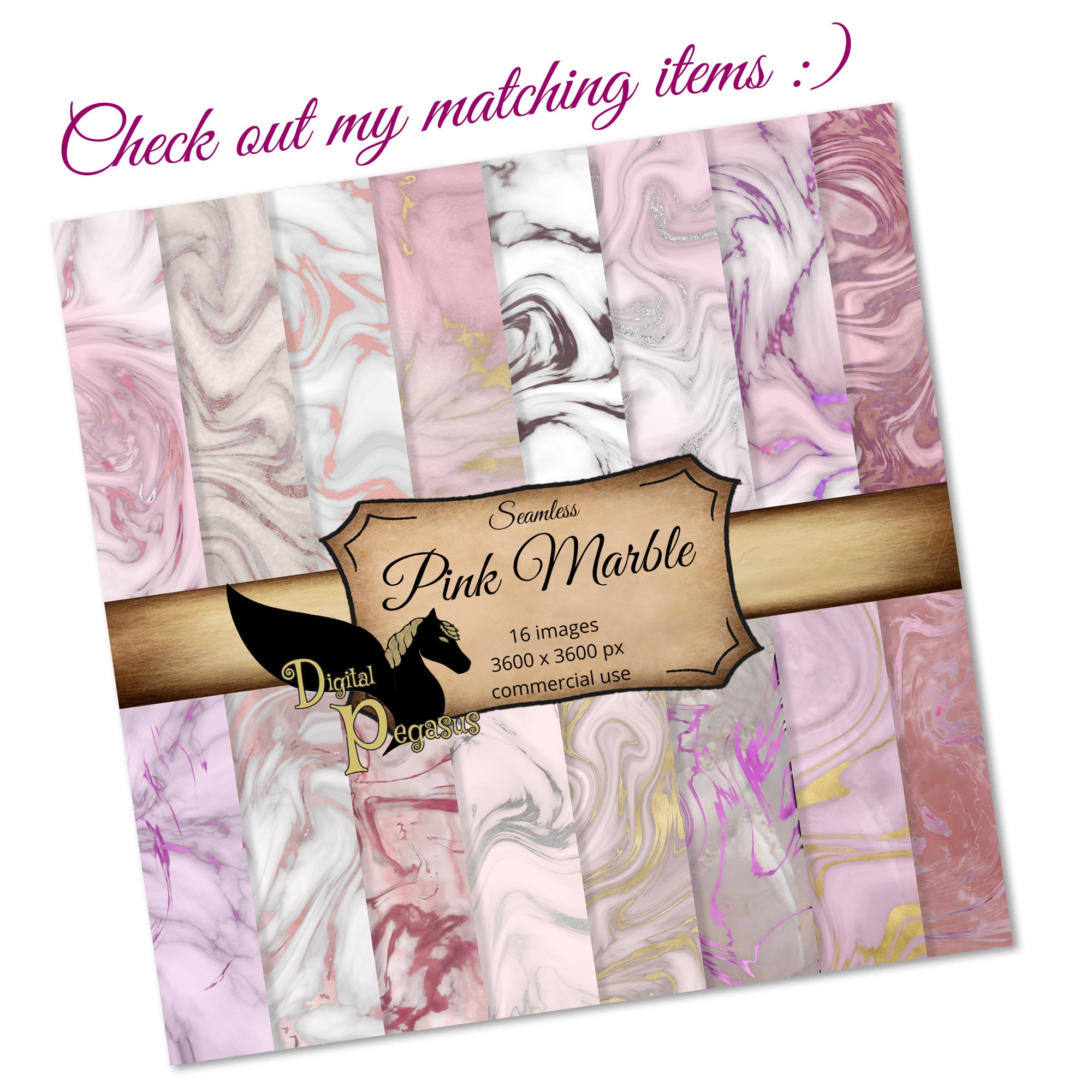 Purple and Gold Marble Digital Paper Purple and Gold | Etsy