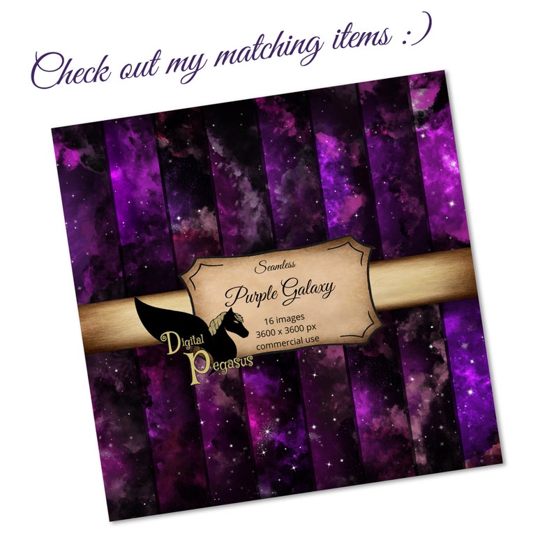 Purple and Gold Scrapbook Paper Damask Digital Paper - Etsy