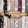 Rose Gold Damask Scrapbook Paper Damask Digital Paper Rose Gold Texture ...