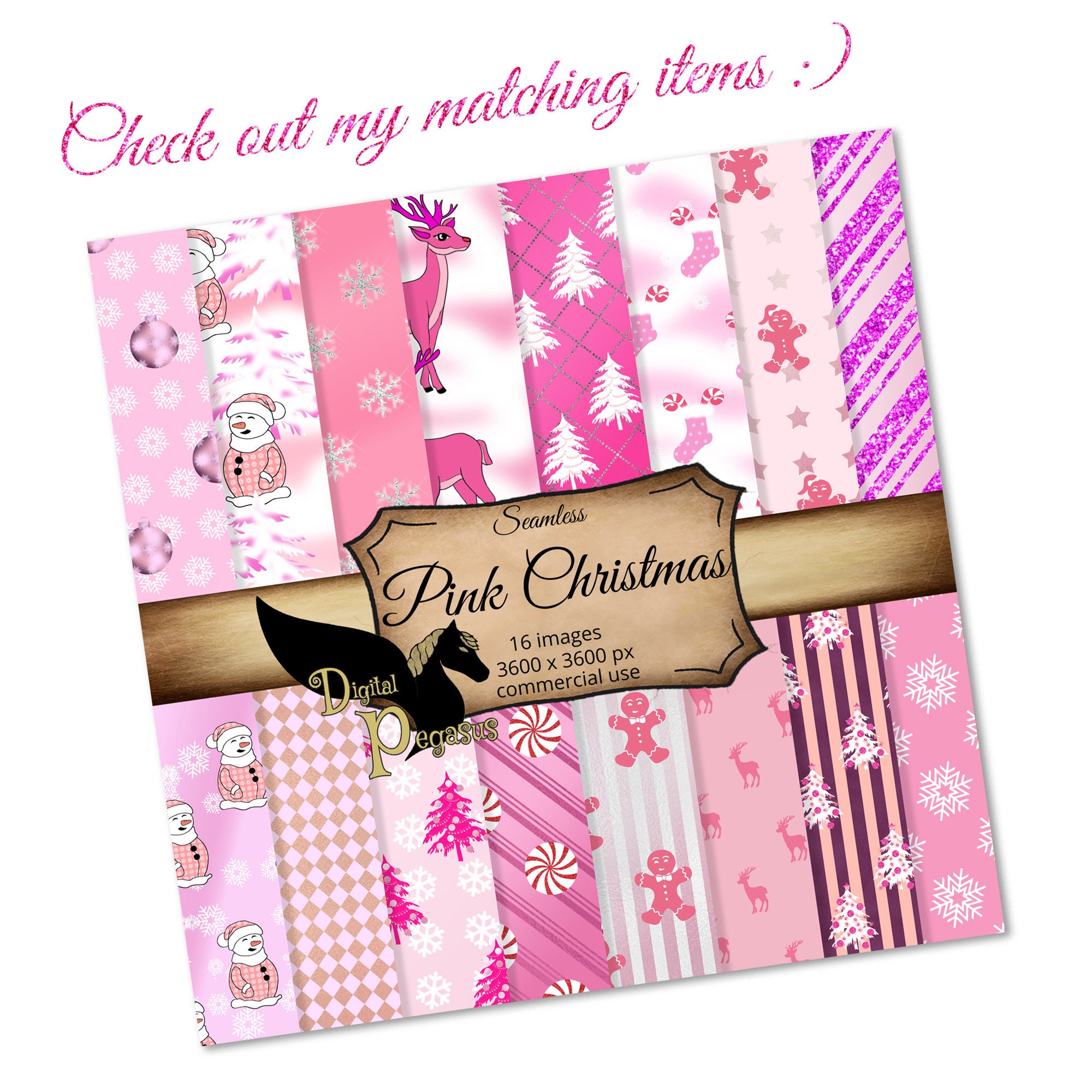 Christmas in Red Digital Paper Red Scrapbook Paper Red - Etsy