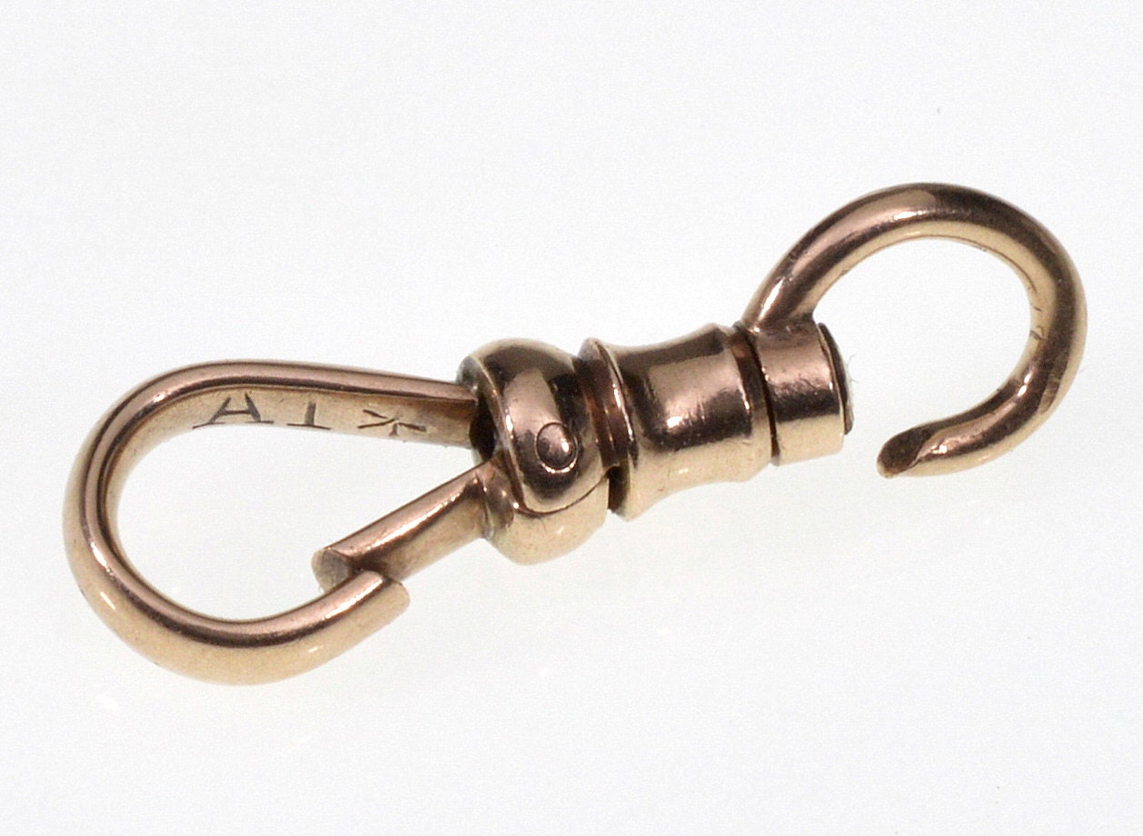 Victorian 10K Gold Dog Clip Clasp for Pocket Watch Albert Chain 0269 - Etsy