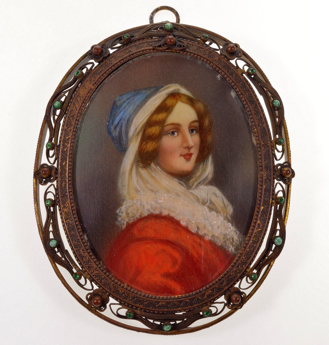 Antique Georgian Portrait Miniature Hand Painted C.1820 - Etsy