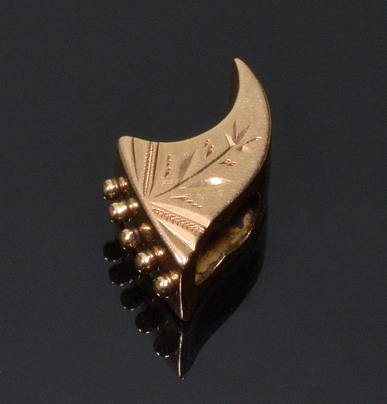 Antique Victorian 14K Gold Pearl Cornucopia Slide Charm for Bracelet ...