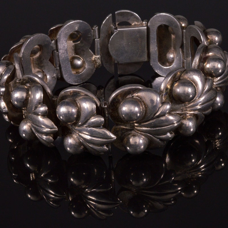 Taxco Silver Bracelet - Etsy