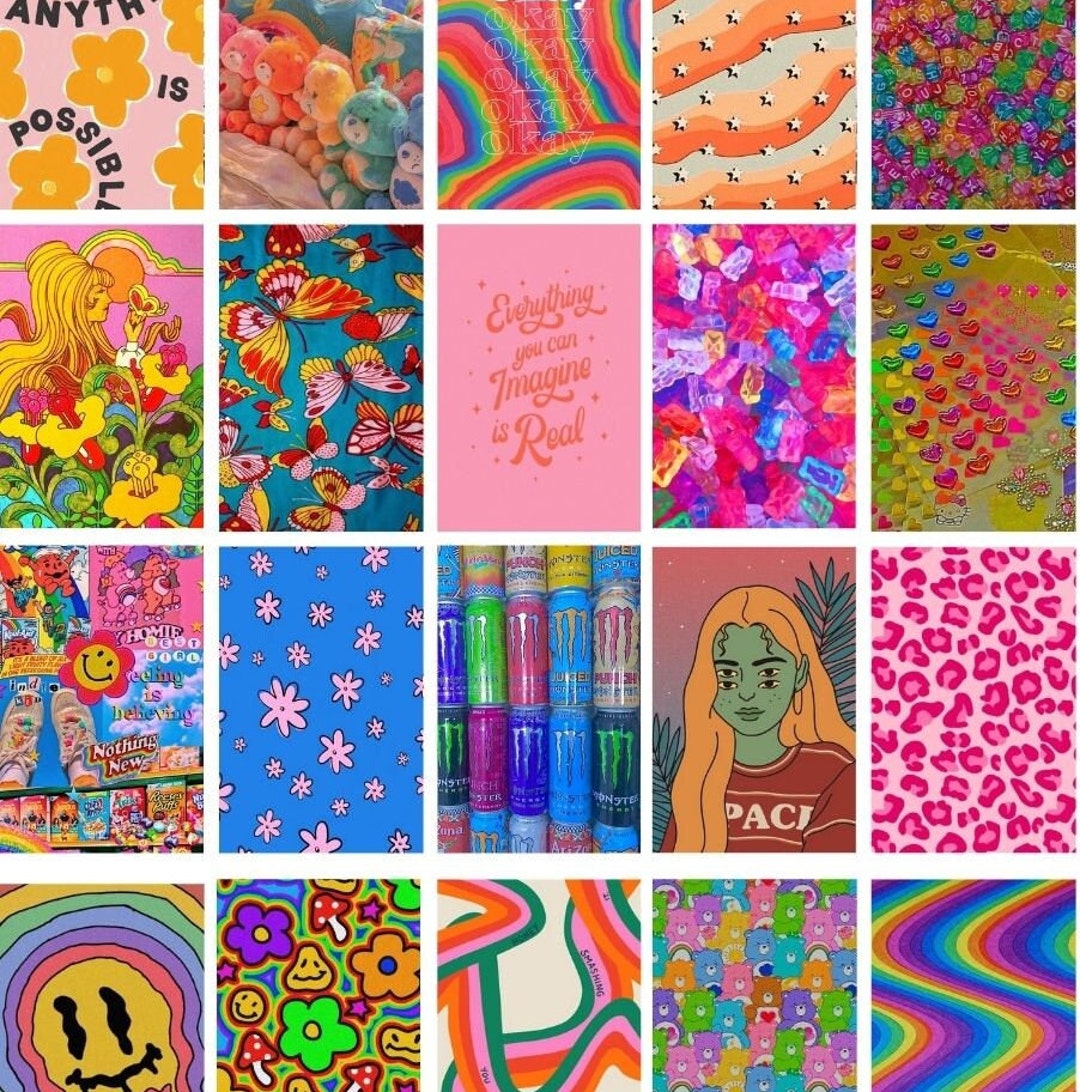 Indie Aesthetic Collage Wall Prints - Etsy