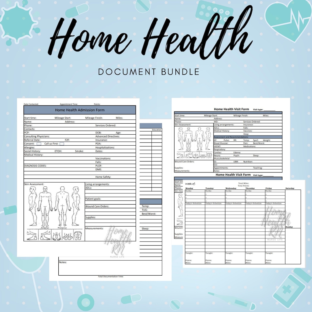 Home Health Nurse | Start of Care Template | OASIS | Nurse Brain | SOC ...
