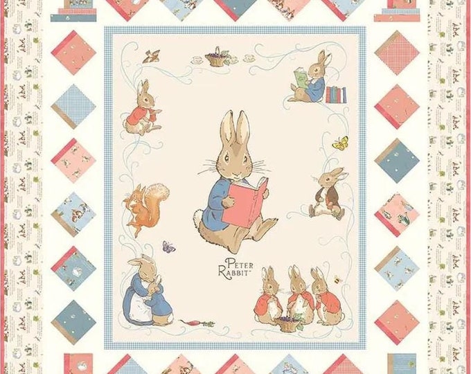 Peter Rabbit by Beatrix Potter, Book Adventures Quilt Kit by Riley ...