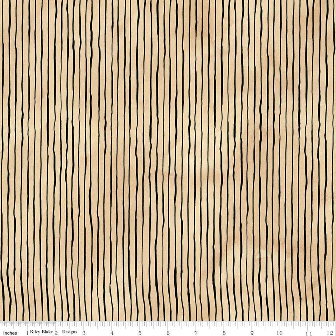 Bittersweet Farm Stripes Cornsilk by Teresa Kogut for Riley Blake Designs, Sold in 1/2 Yard ...