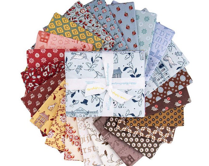 Pride & Prejudice Fat Quarter Bundle, 22 Pcs.,, by Jane Austen's House ...