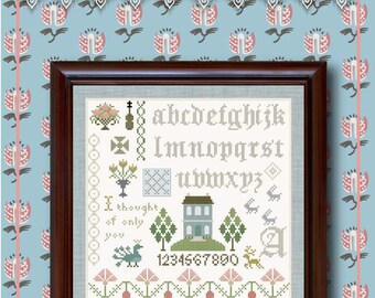 Piano Forte Cross Stitch Pattern by Sandra Workman for Pine Mountain ...