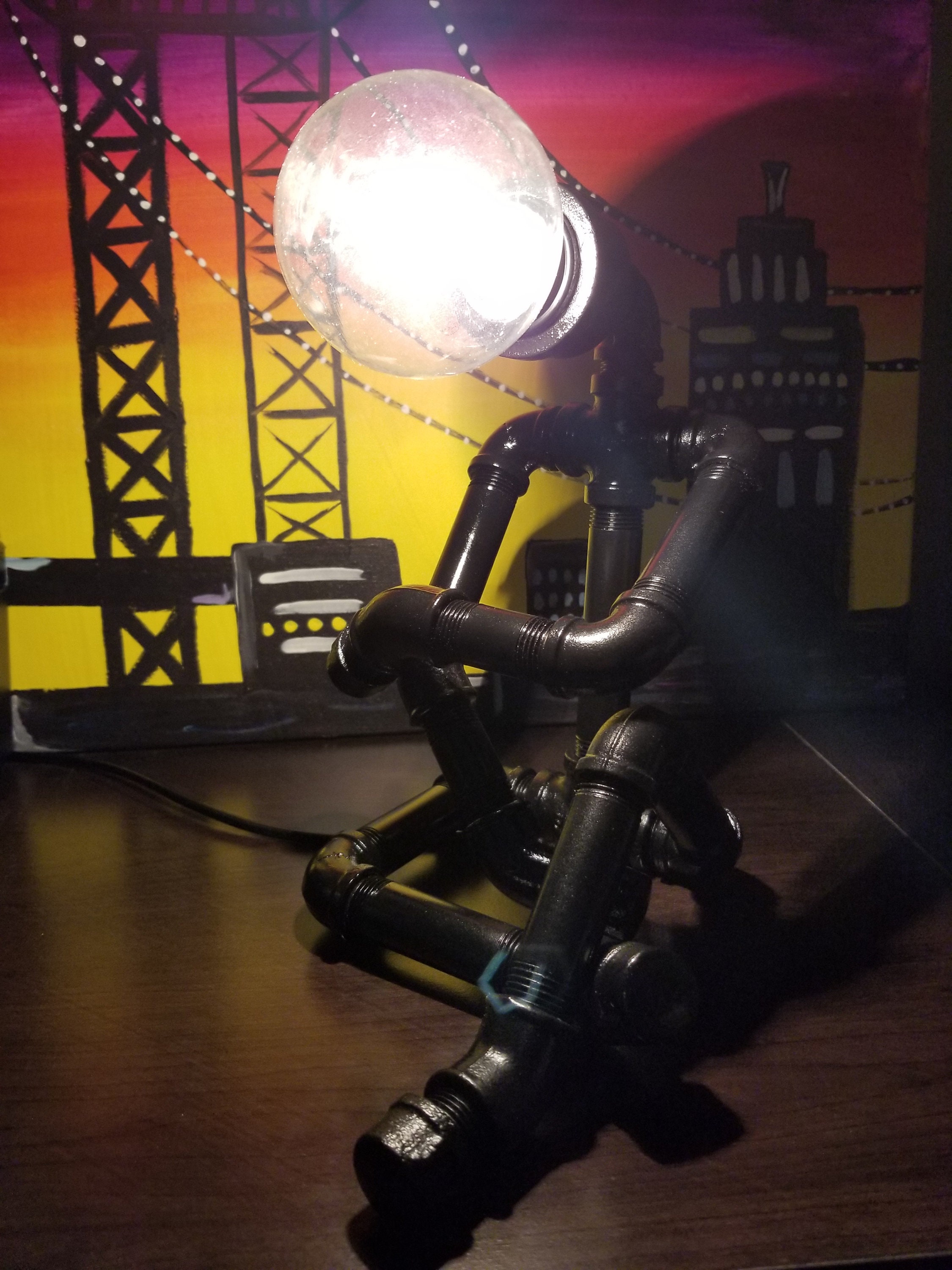 Iron Pipe Lamps | Etsy