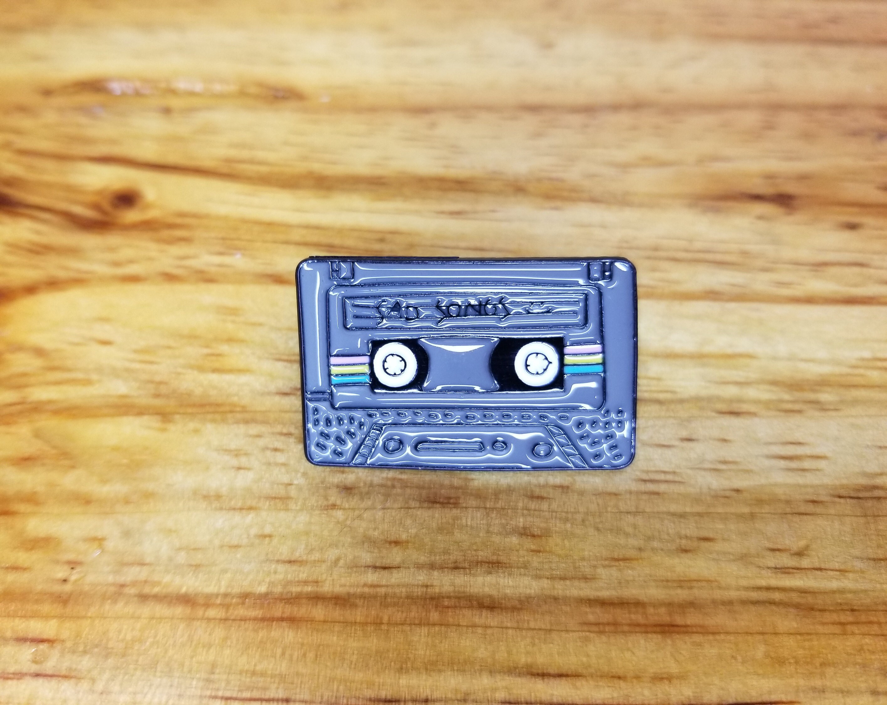 Retro Cassette Tape Enamel Pin - Etsy