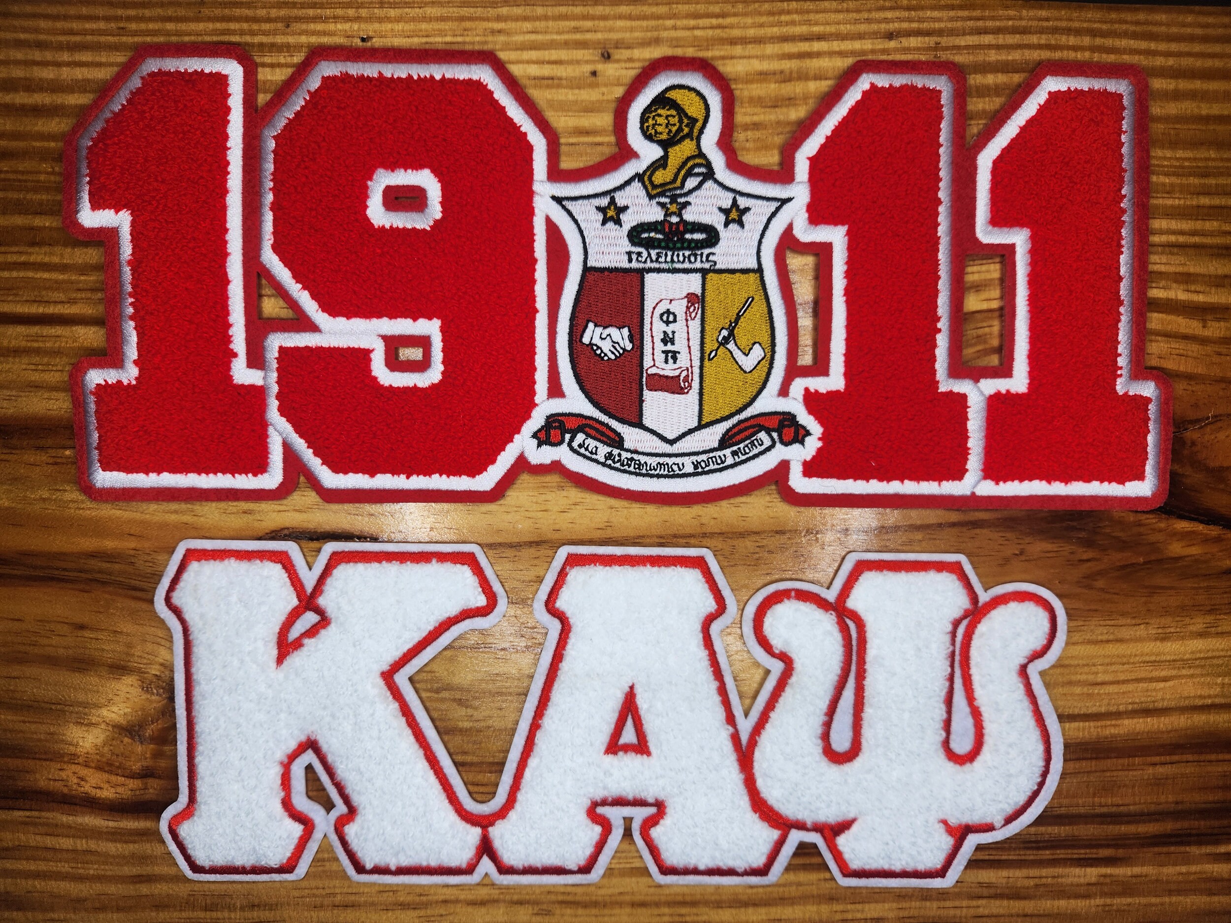 Kappa Alpha Psi Fraternity Men of Greek Chenille and Embroidered Iron ...