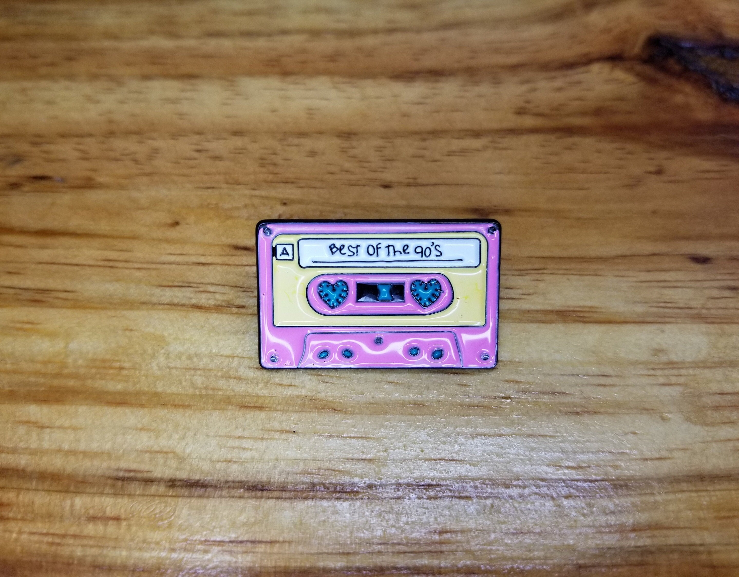 Retro Cassette Tape Enamel Pin - Etsy