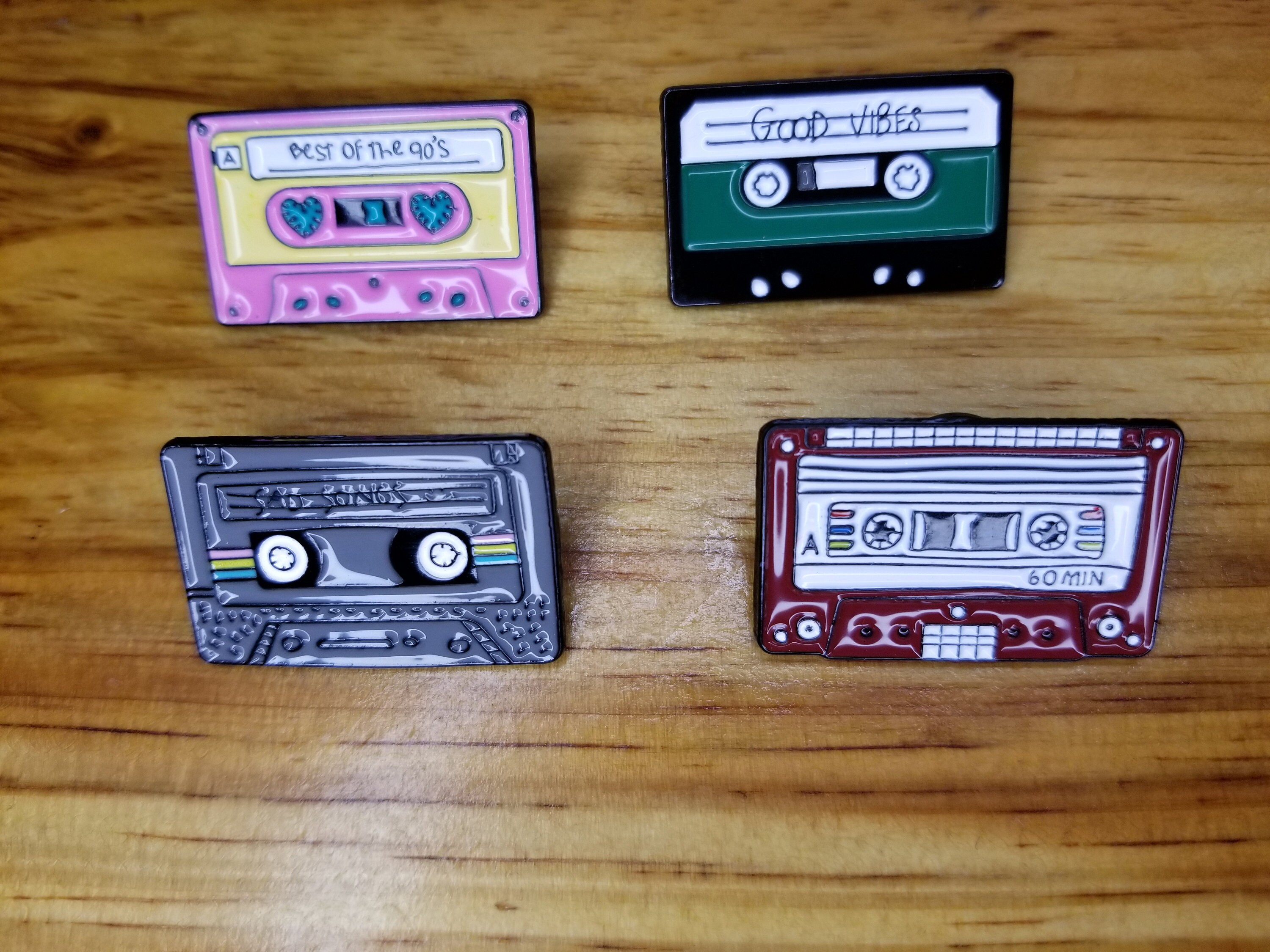 Retro Cassette Tape Enamel Pin - Etsy