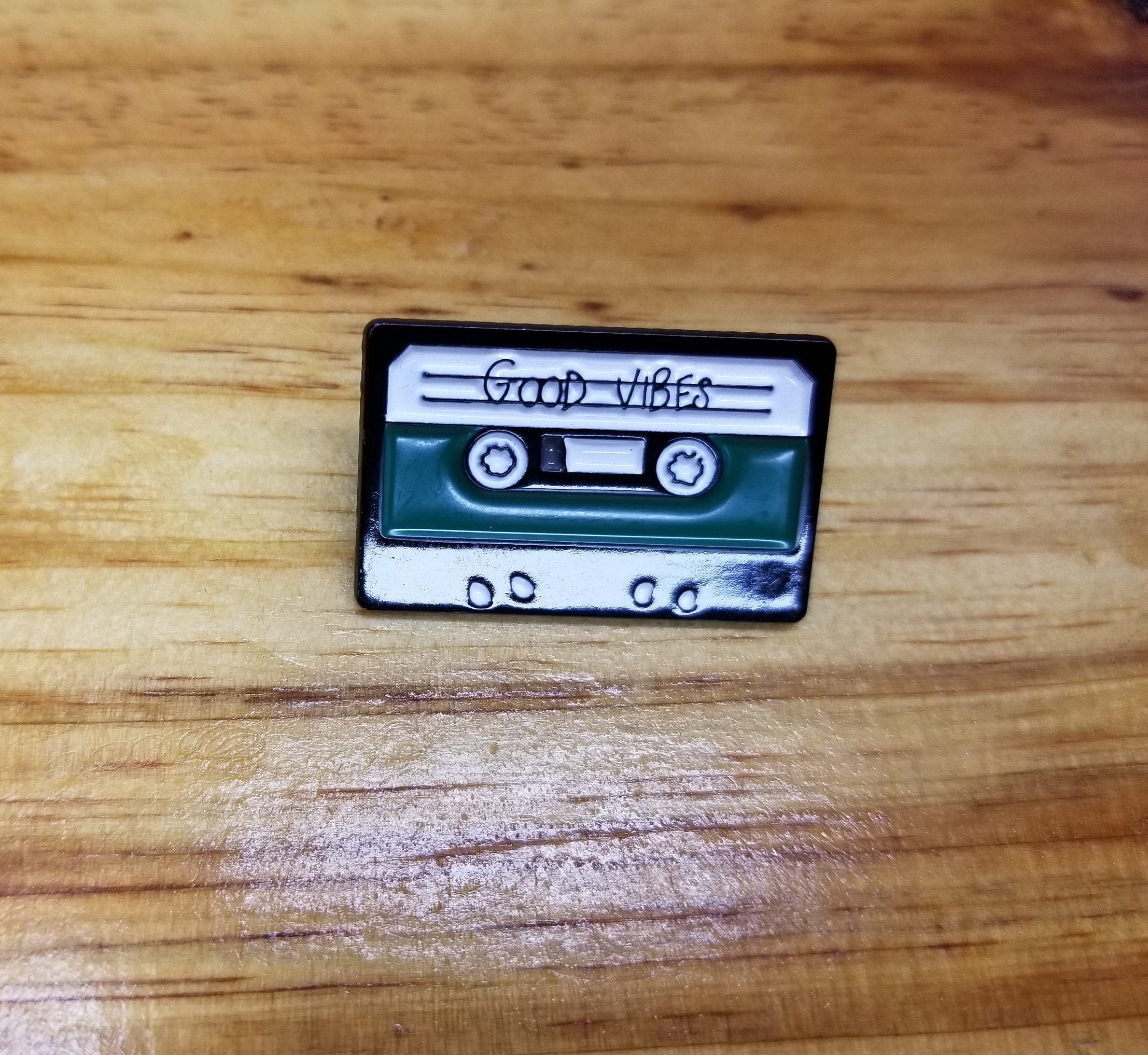 Retro Cassette Tape Enamel Pin - Etsy