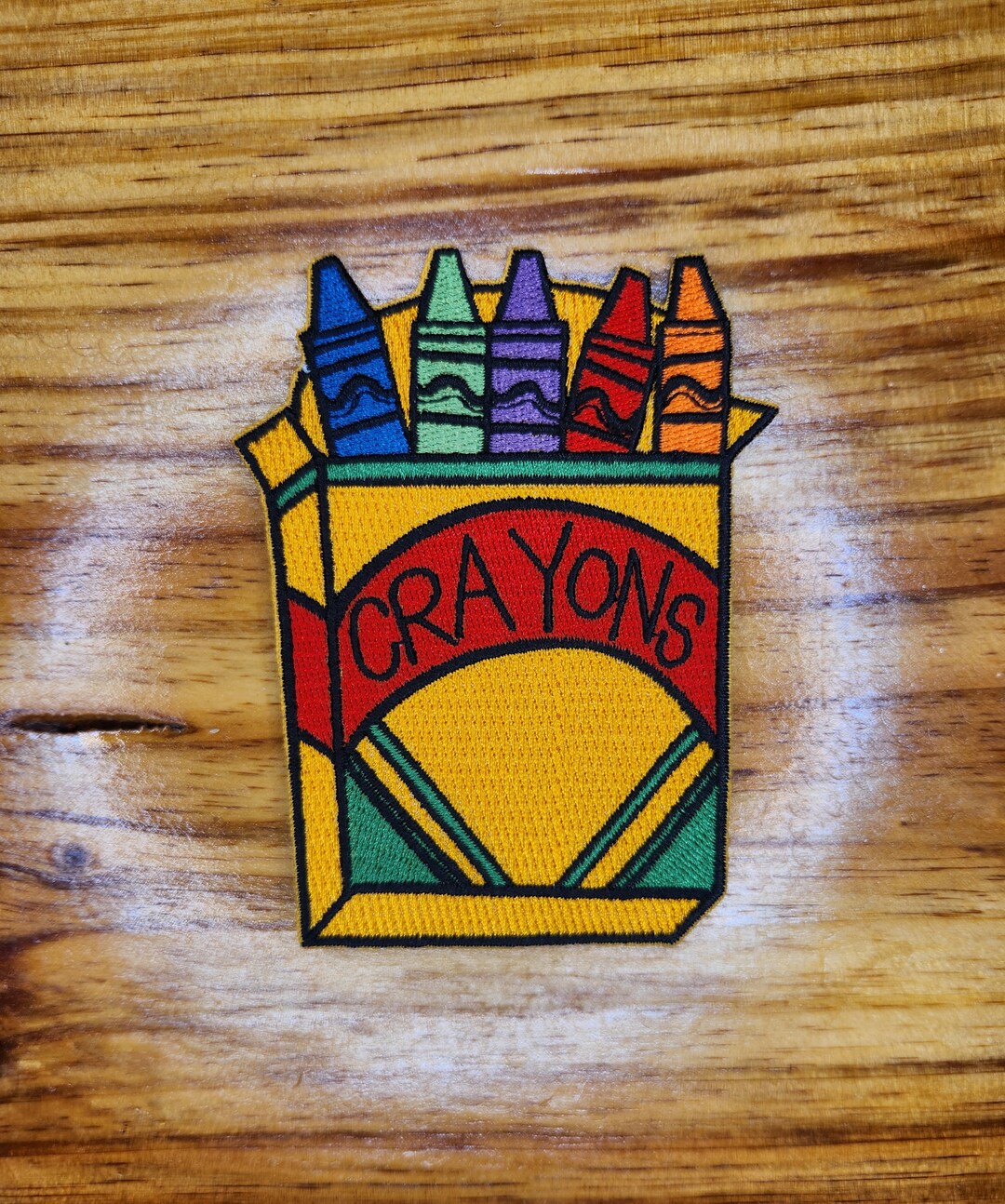 3 X 3.9375 Box of Crayons Iron on Patch, No Sewing Needed. - Etsy