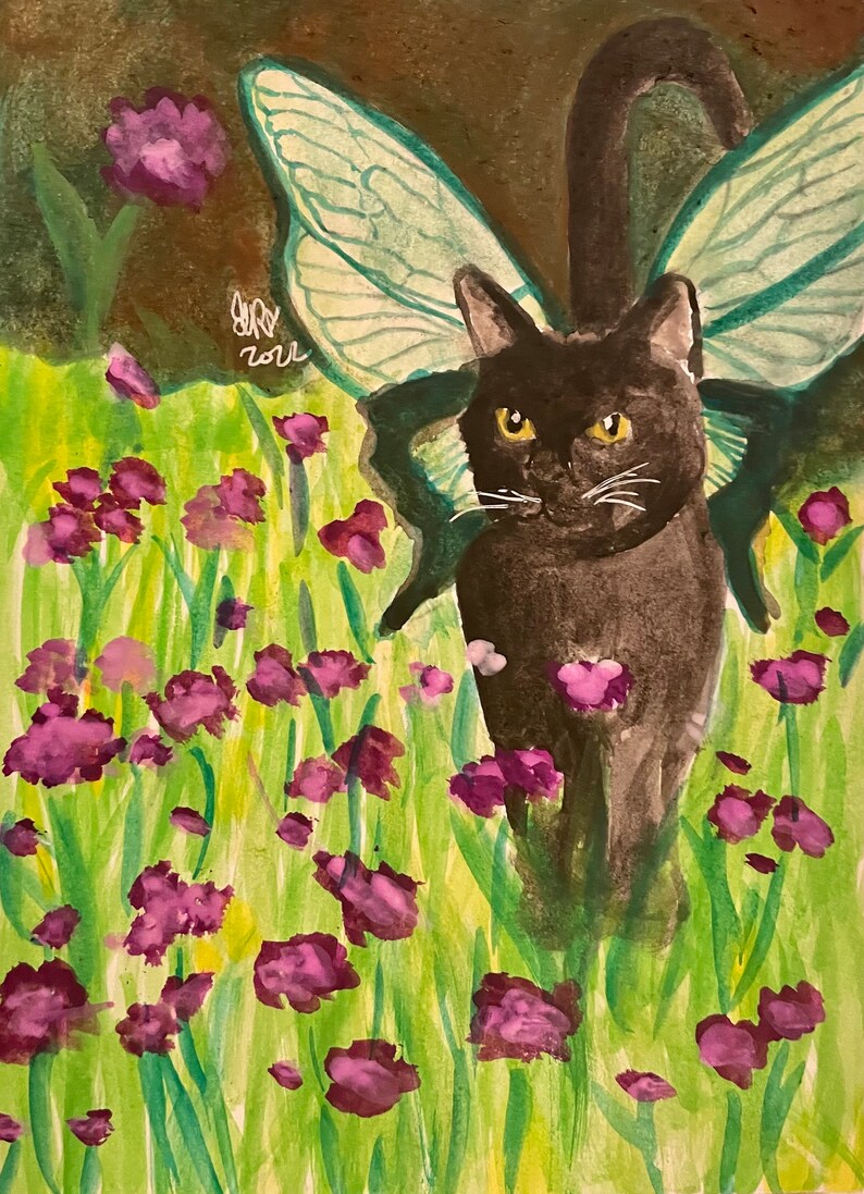 Cottage Core Kitty - Etsy