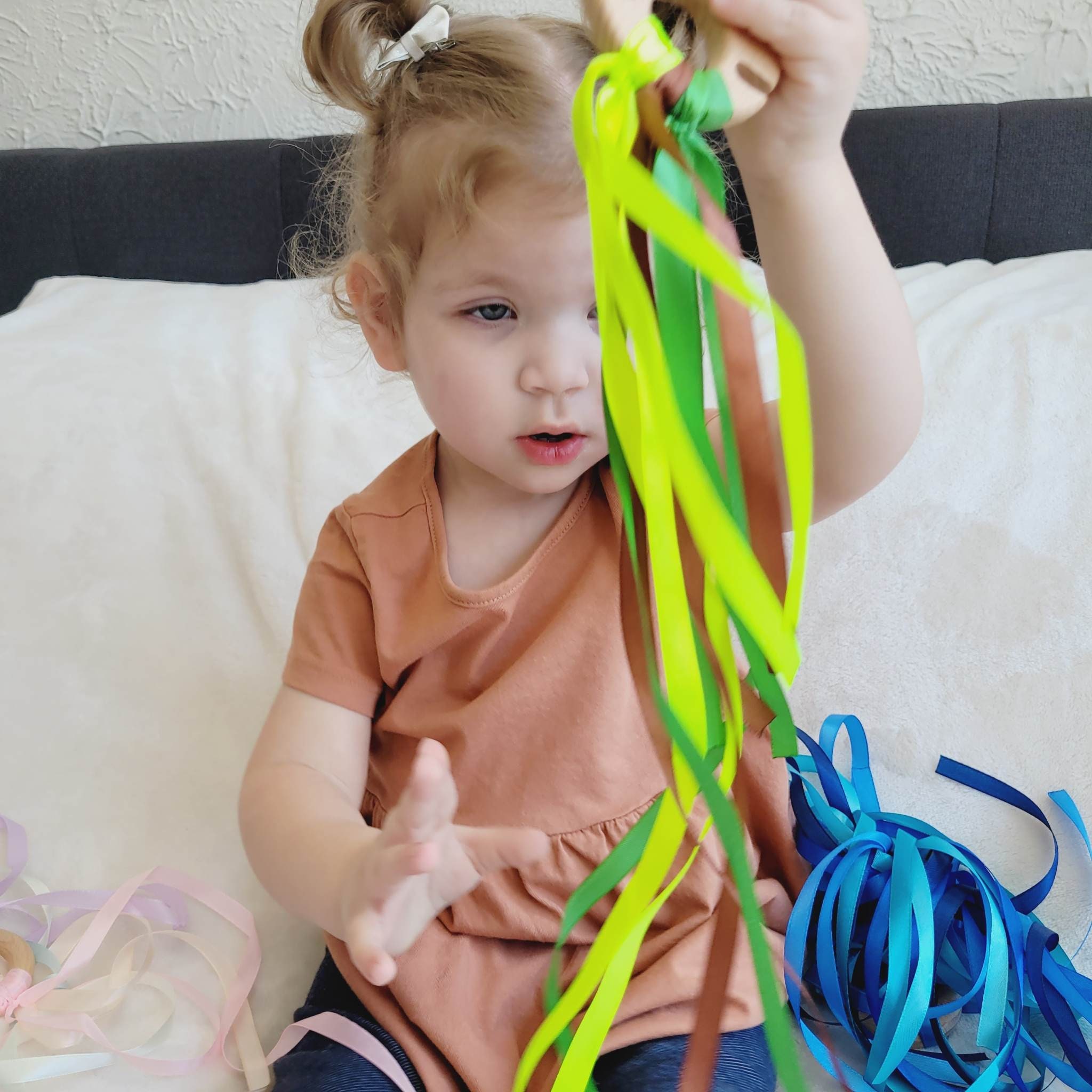Sensory Ribbon Toy, Montessori Toys, Infant Sensory Toys, Autism ...
