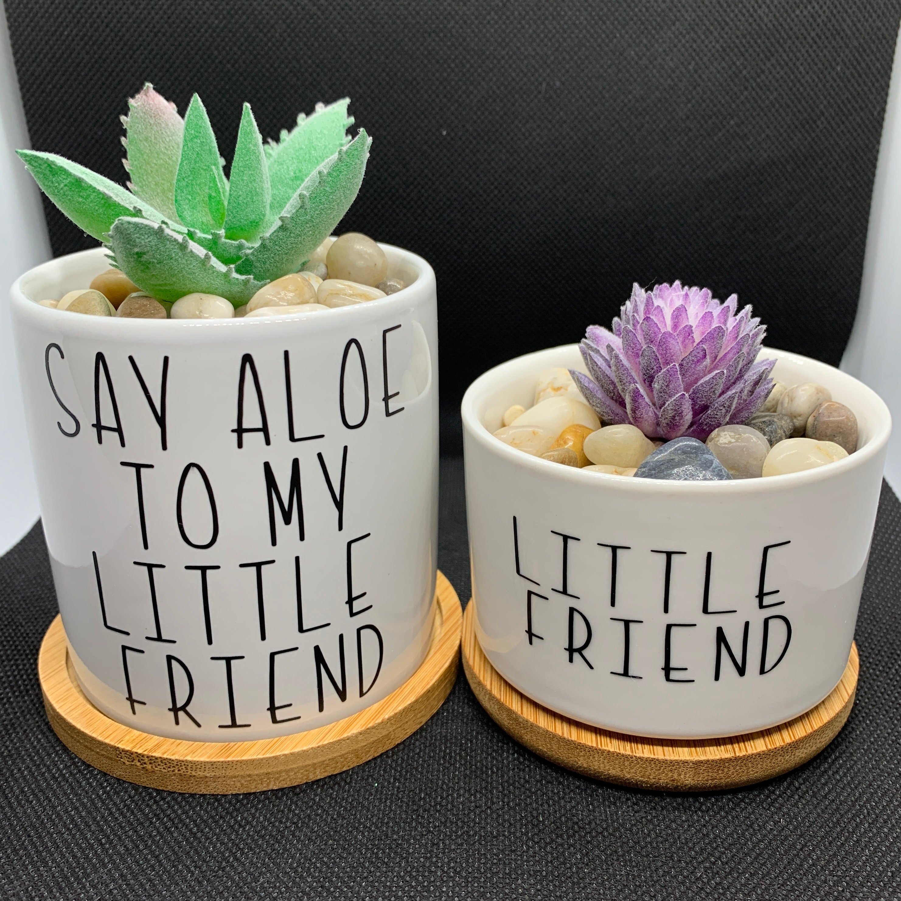 Little Friend Ceramic Succulent Planter Duo | Etsy