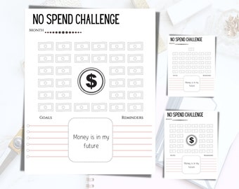 December No-spend Challenge Printable No-spend (Download Now) - Etsy