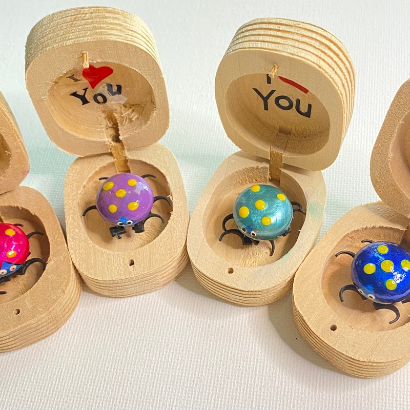 Wooden Lady Bug - Etsy