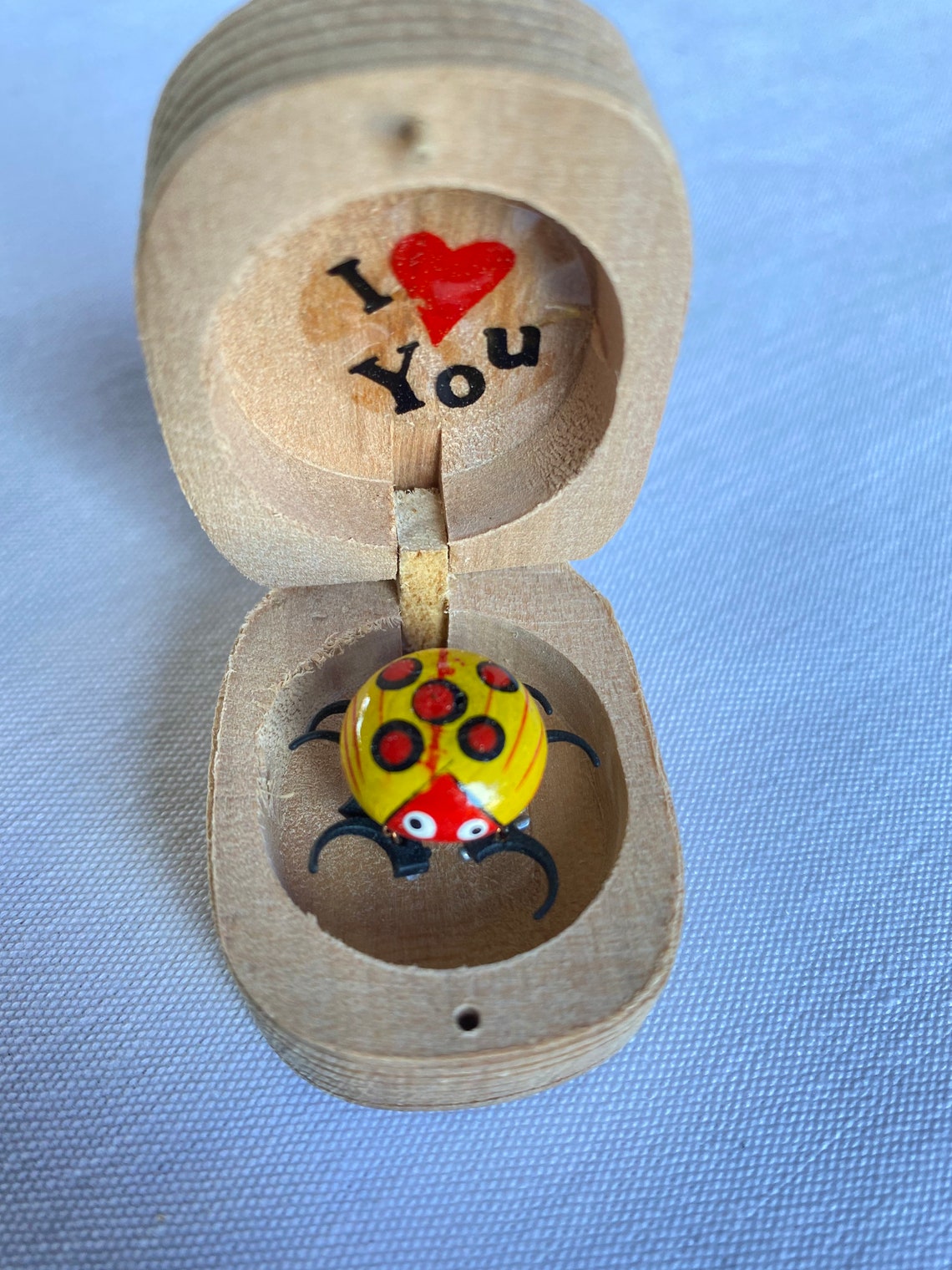 6 Wooden Boxes With a Ladybug I Love You 1.5 Wiggily Legs - Etsy