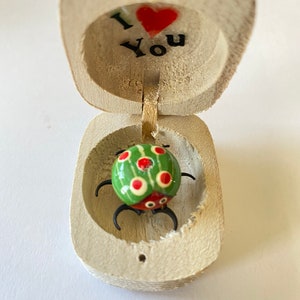 Lovebugs Ladybug I Love You Lot of 5 in the Wooden Box Any Day Gift - Etsy