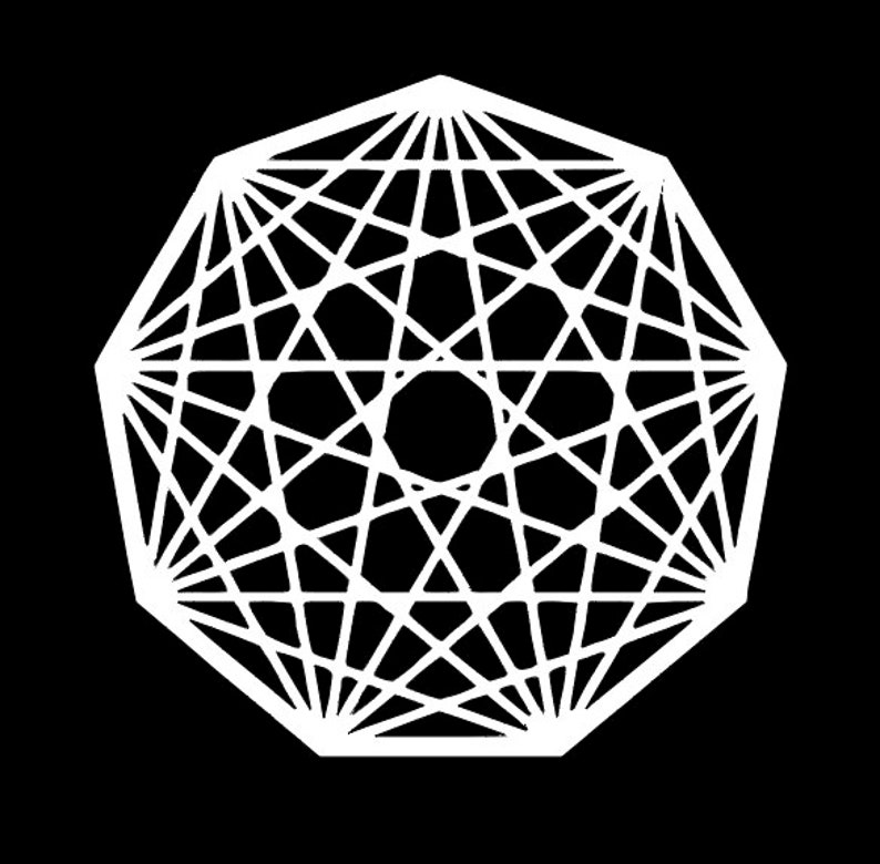 King Gizzard and the Lizard Wizard Nonagon Infinity DECAL - Etsy