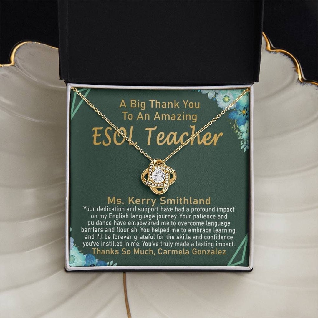 ESOL Teacher Gifts Personalized ESOL Teacher Appreciation - Etsy
