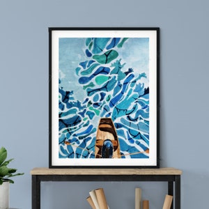 Watercolor Printable Art Rower Watercolor Painting - Etsy