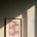 Pink Floral Print Digital Print Wall Art Home Decor Printable Wall Art ...