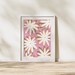 Pink Floral Print Digital Print Wall Art Home Decor Printable Wall Art ...