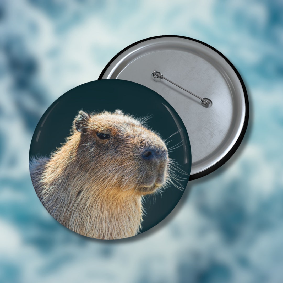Wise Capybara Pin Adorable Animal Gift for Kids, Fun Wildlife Badge for ...