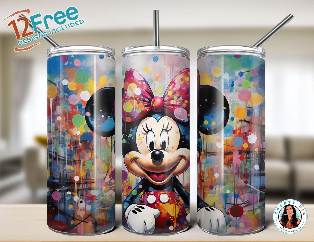 Minie Mouse 20oz Tumbler Wrap, Digital Download, Instant Download + 12 ...