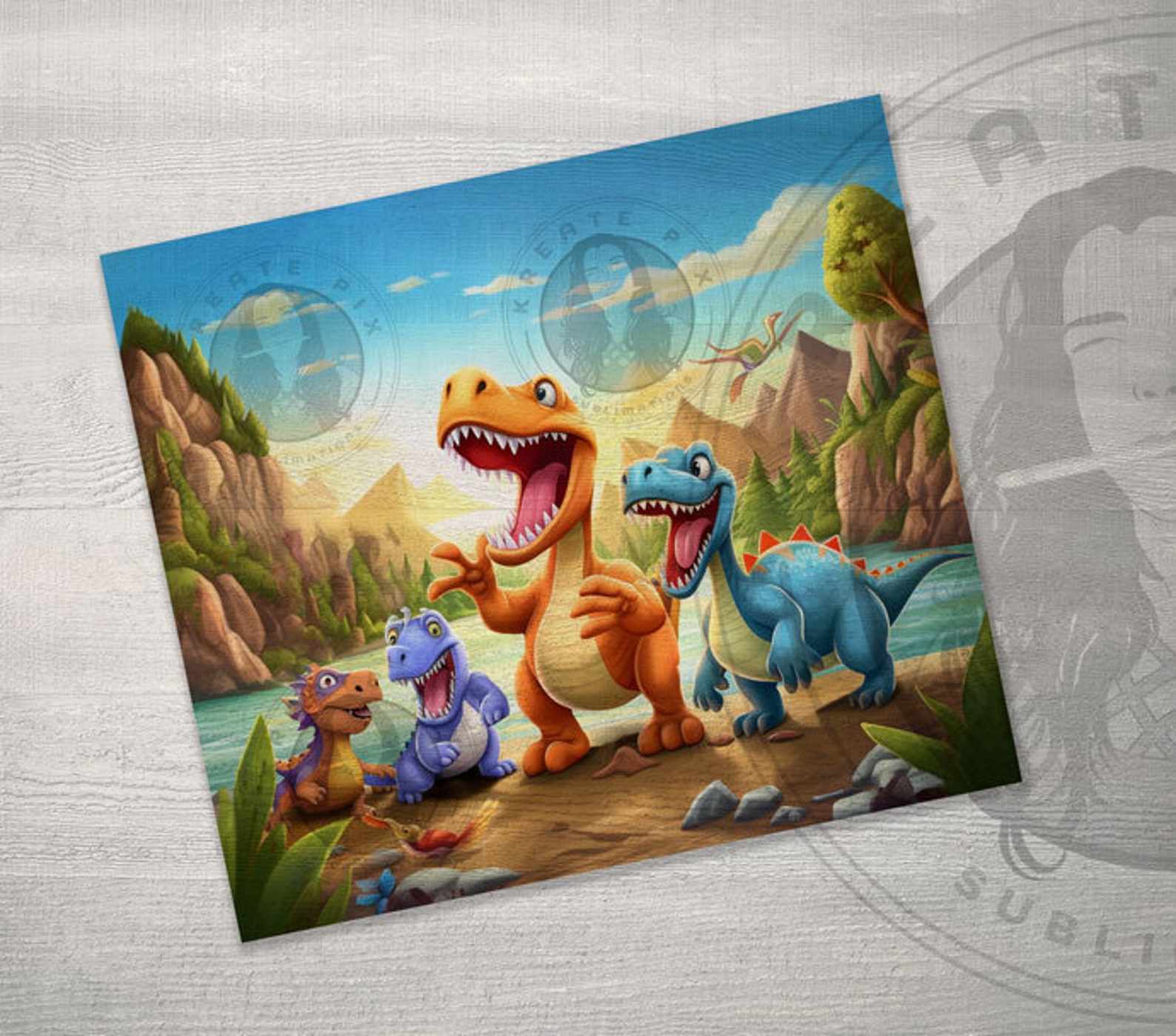Dino 20oz Tumbler Wrap, Digital Download, Instant Download + 12 Free ...
