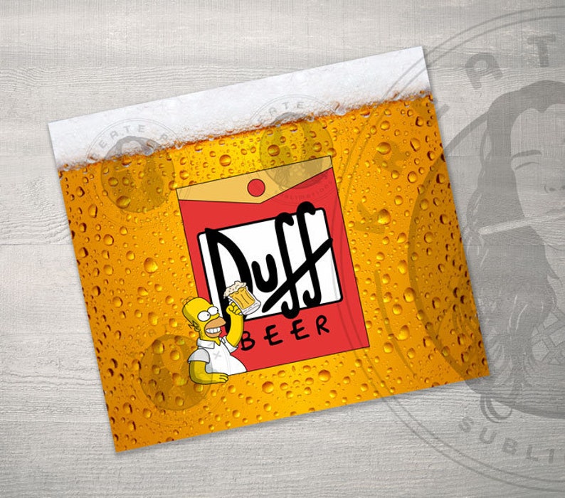 Duff Beer 20oz Tumbler Wrap, Digital Download, Instant Download + 12 ...