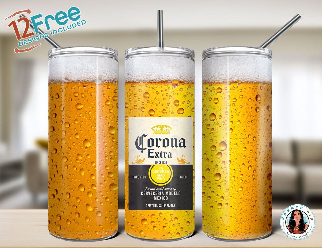 Corona Beer 20oz Tumbler Wrap, Digital Download, Instant Download + 12 ...