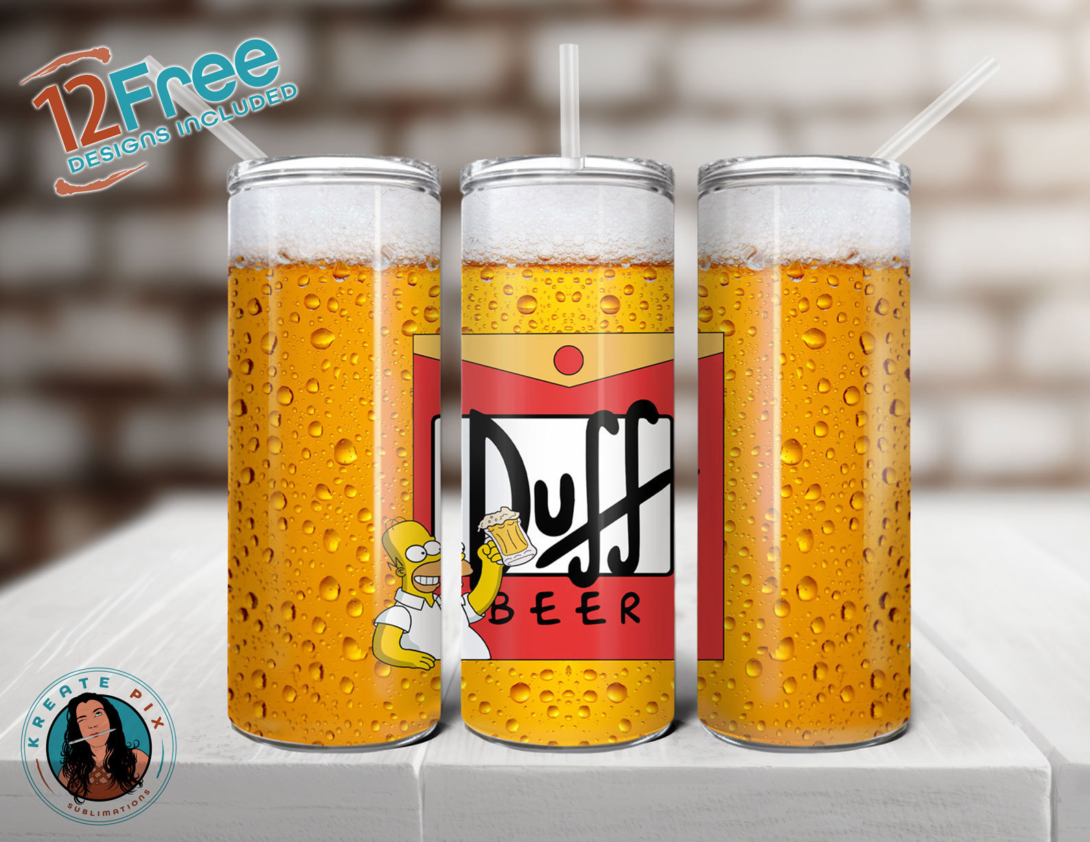 Duff Beer 20oz Tumbler Wrap, Digital Download, Instant Download + 12 ...