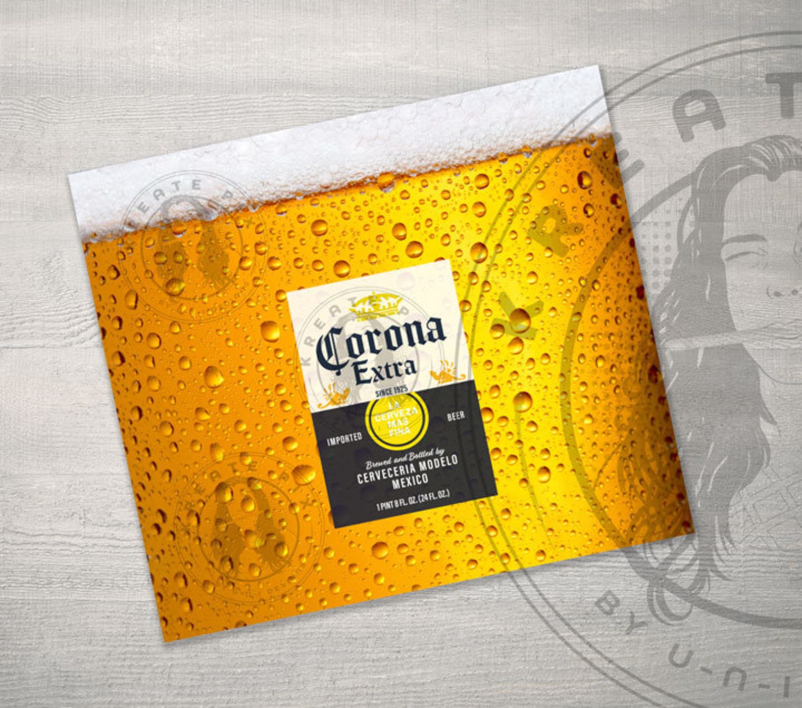 Corona Beer 20oz Tumbler Wrap, Digital Download, Instant Download + 12 ...