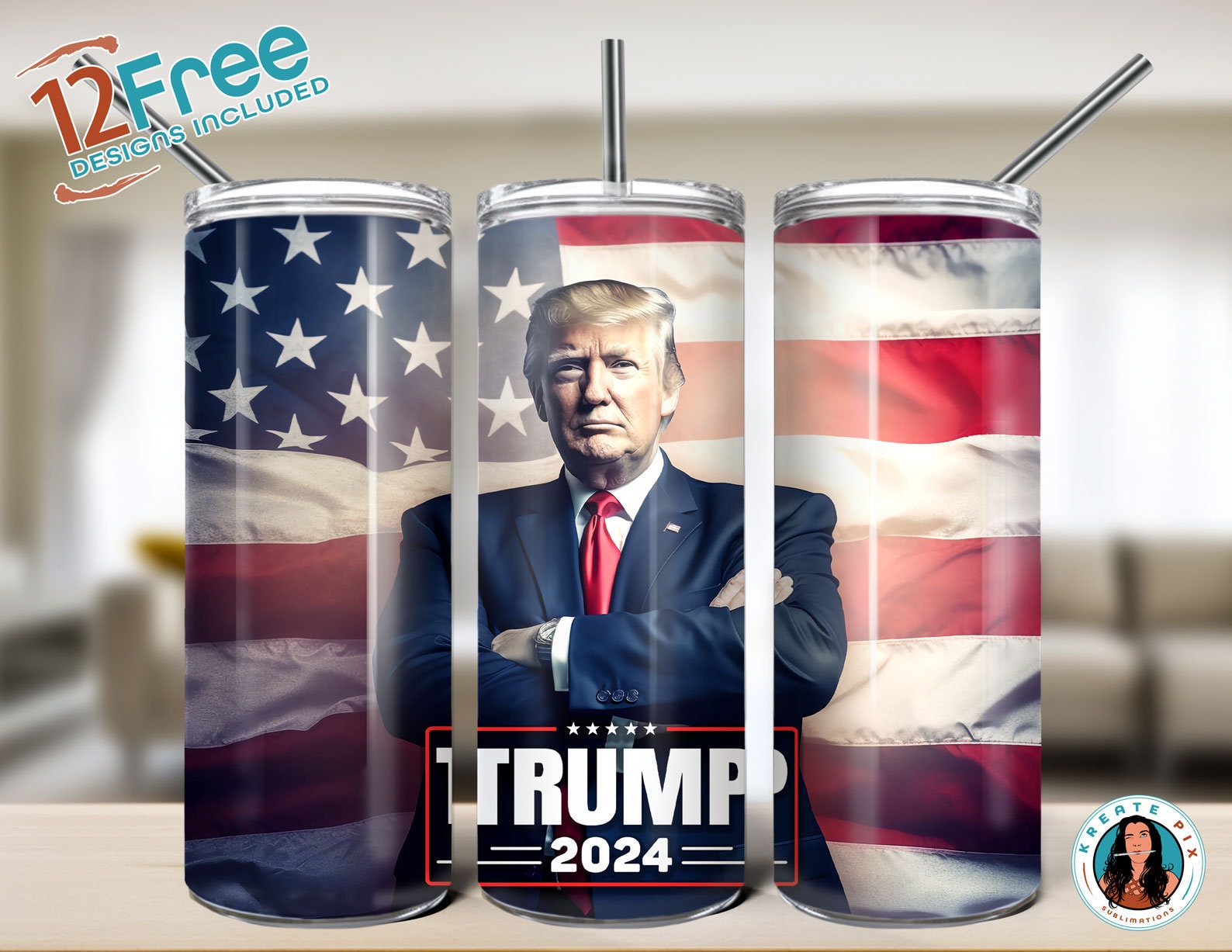 Donald Trump 2024 20oz Tumbler Wrap, Digital Download, Instant Download ...