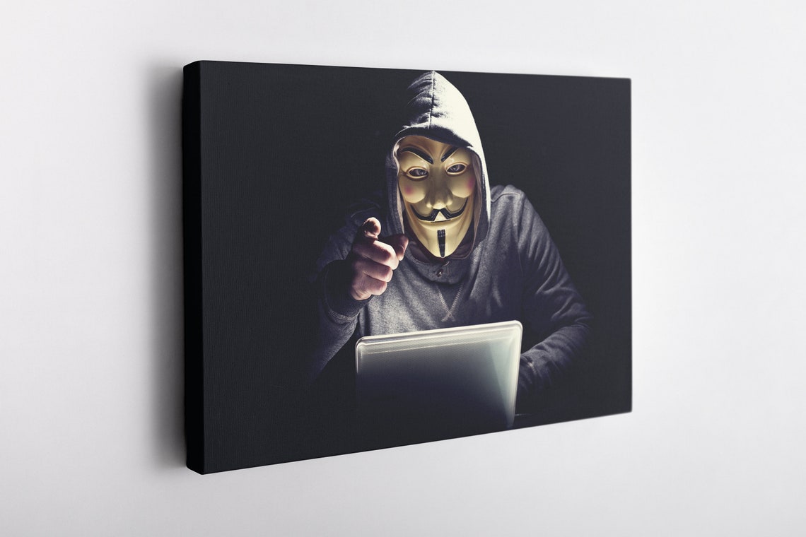 Hacker Poster Hack Hacking Internet Computer Art Canvas Print | Etsy