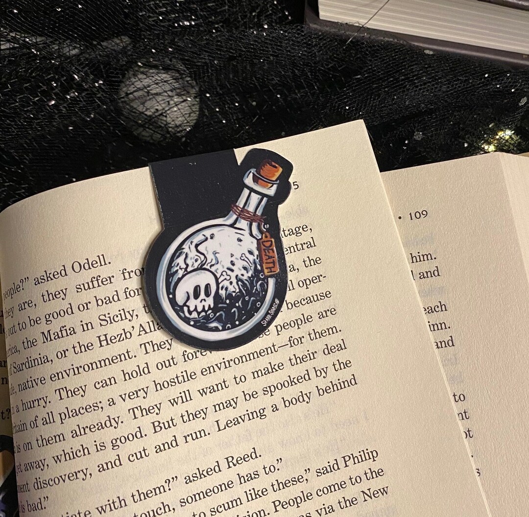 Death Potion Magnetic Bookmark L Page Holder Gifts, Spooky Halloween ...