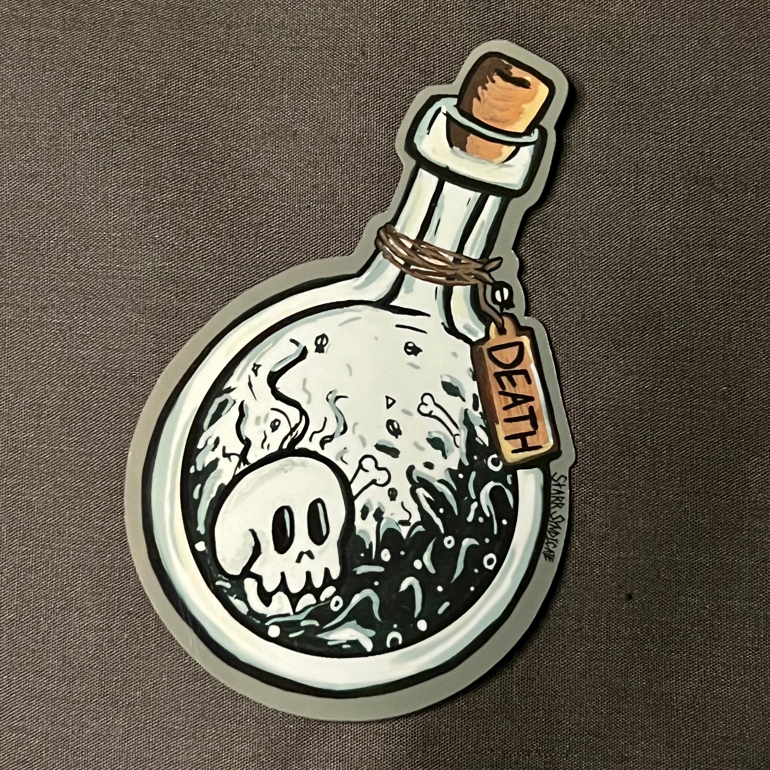Death Potion Witchcraft Stickers Laptop Skateboard Hydro - Etsy