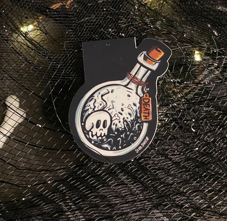 Death Potion Magnetic Bookmark L Page Holder Gifts, Spooky Halloween ...