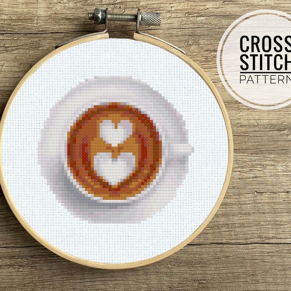 Coffee Cross Stitch - Etsy