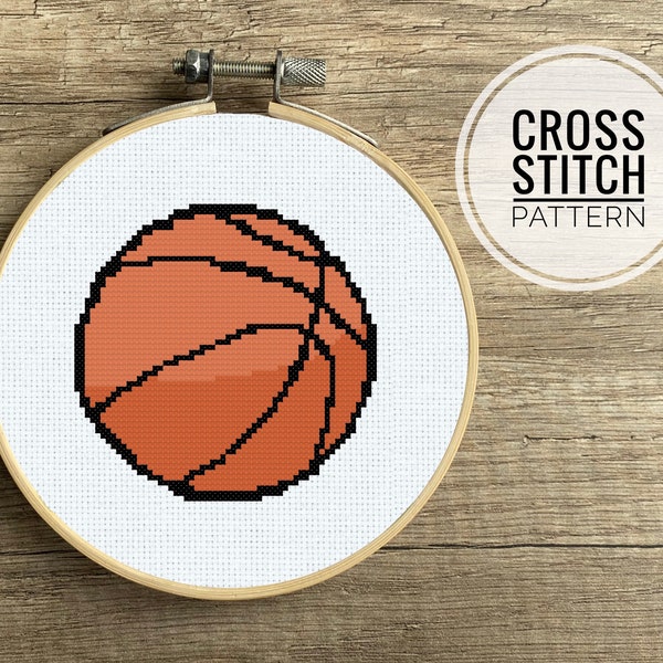 Basketball Cross Stitch Pattern - Etsy