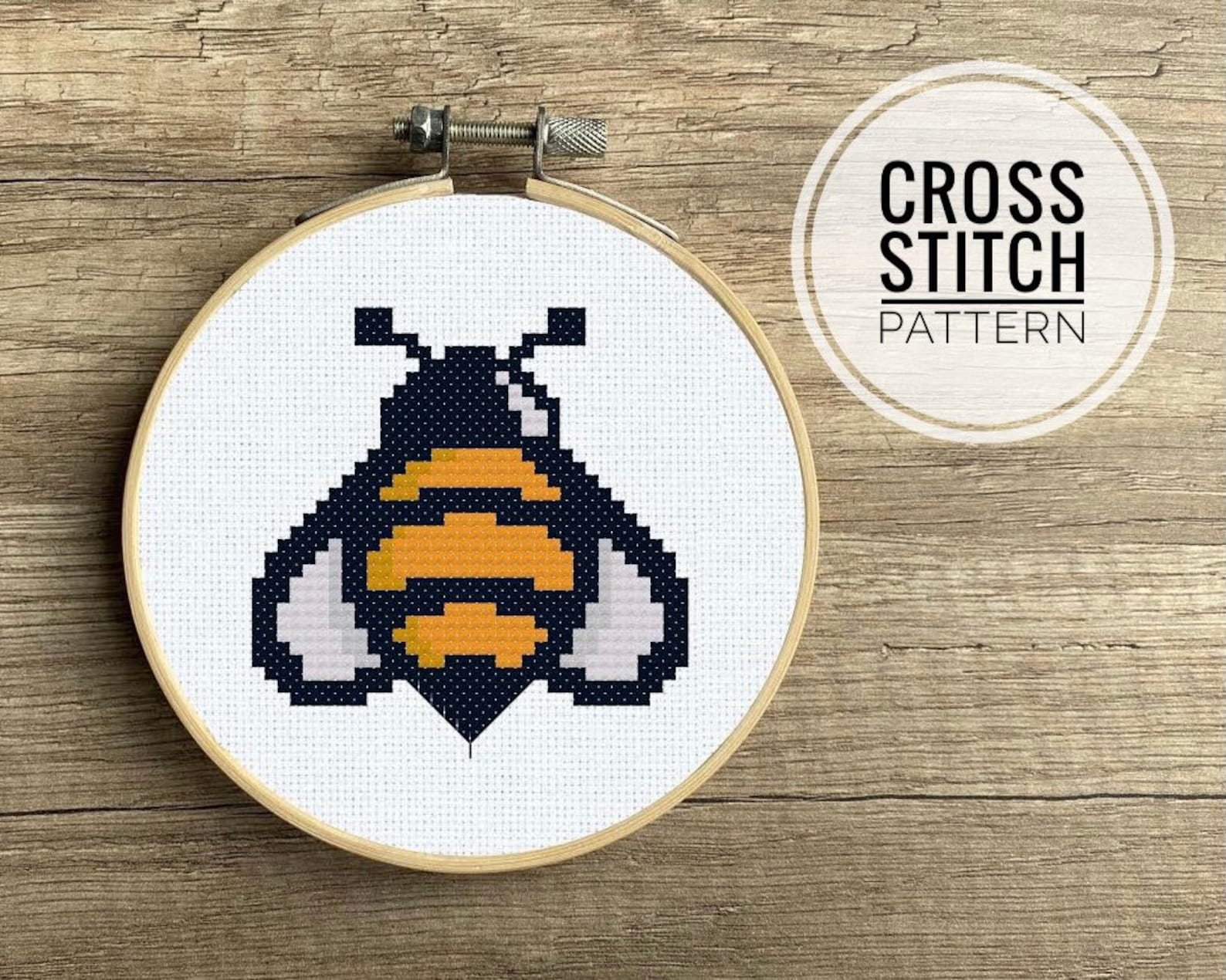 Bumble Bee Cross Stitch Pattern easy - Etsy