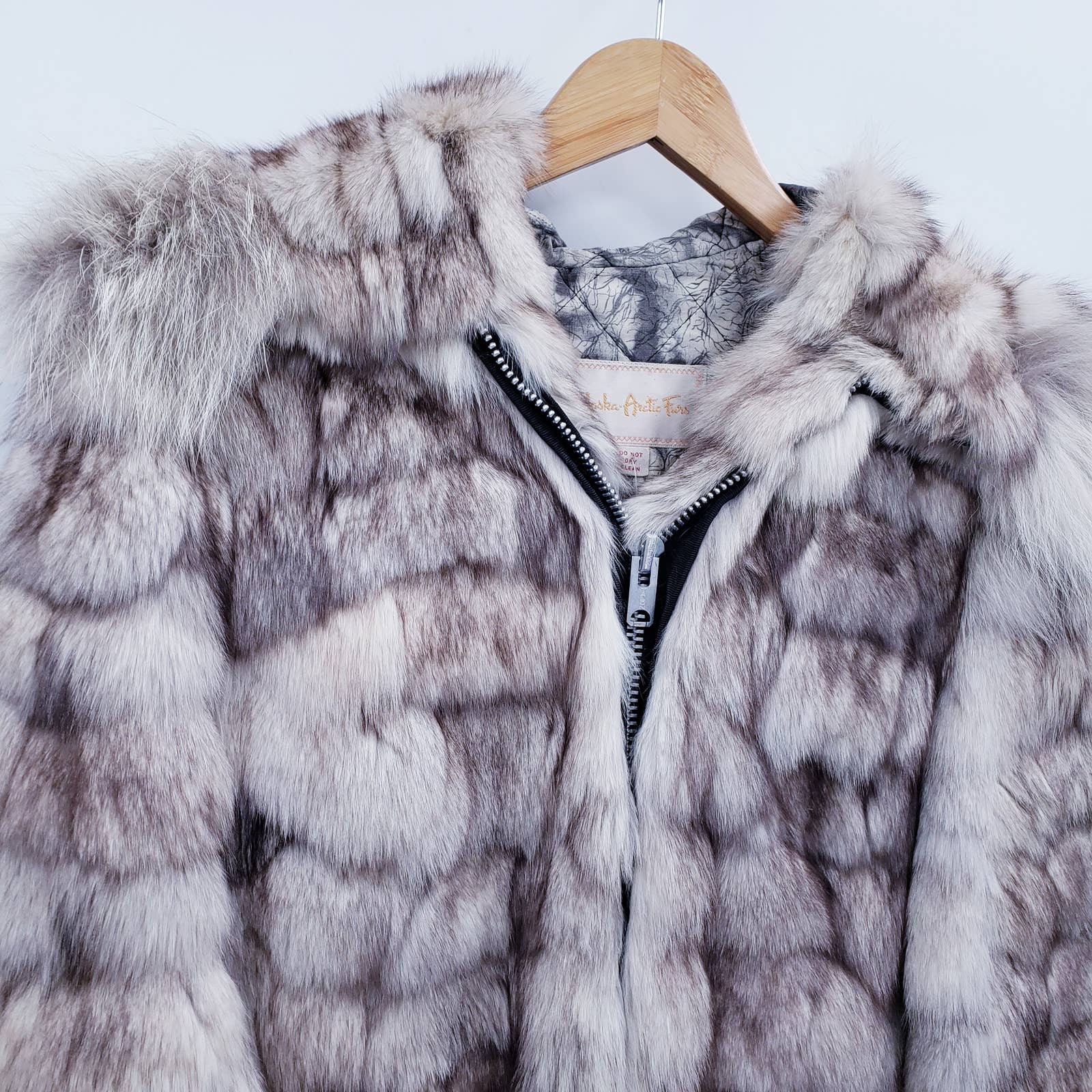 Alaska-arctic Furs Blue Fox and Racoon Fur Coat Size Small - Etsy