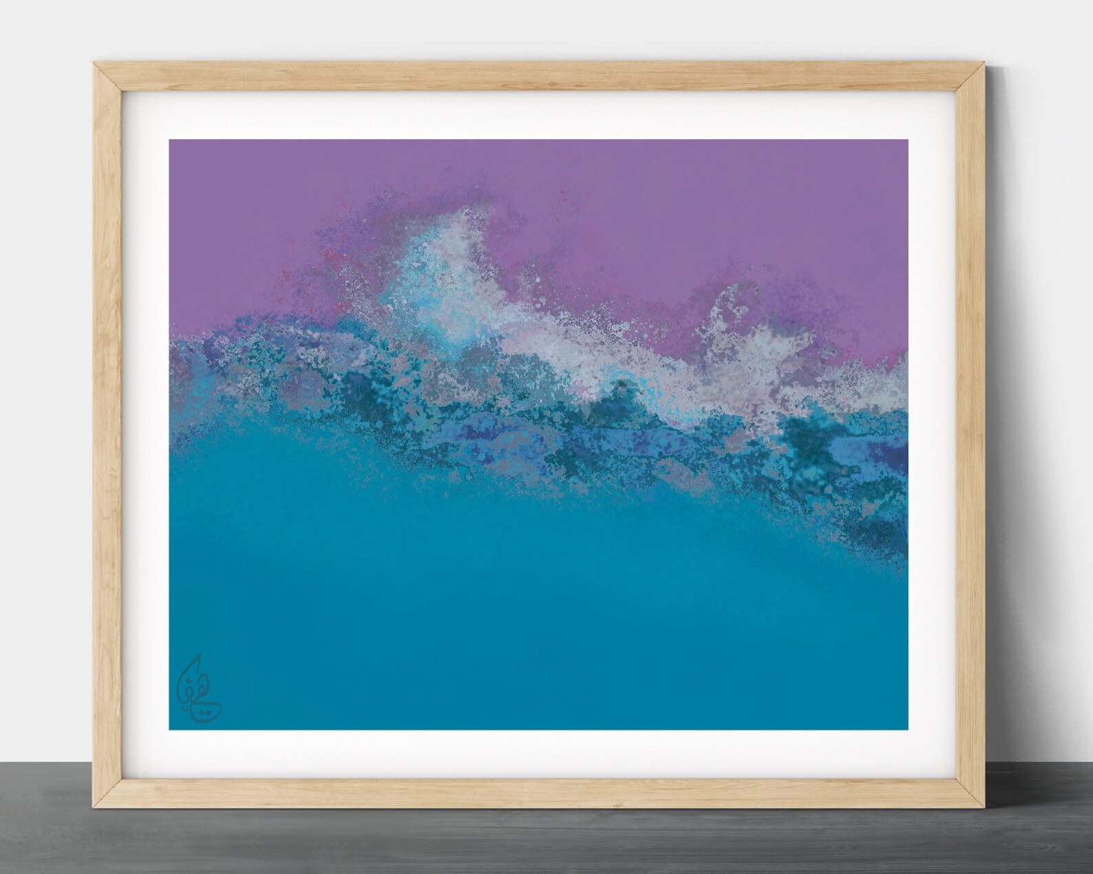 Vivid Landscape Painting, Abstract Printable Wall Art, Contemporary ...